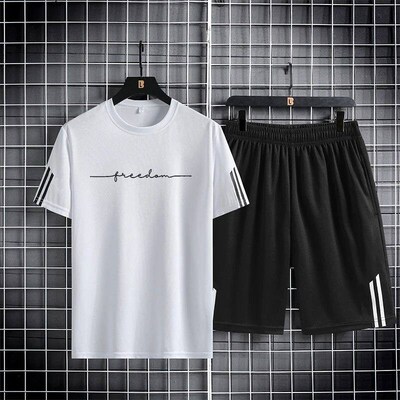 【 M-5XL 】 Summer mens set 2024 new quick drying breathabl