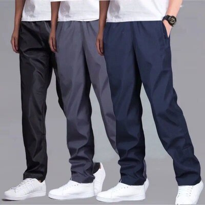 Mens Sweatpant Trousers Autumn Winter Plus Velvet Warm Pant