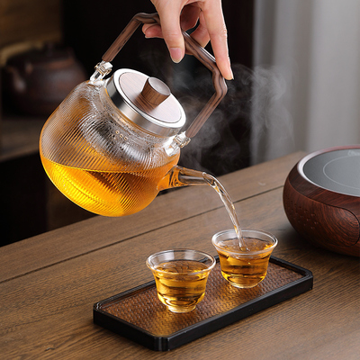 兴梵玻璃煮茶壶喷淋式蒸煮一体煮茶器煮茶炉电陶炉大容量烧水装
