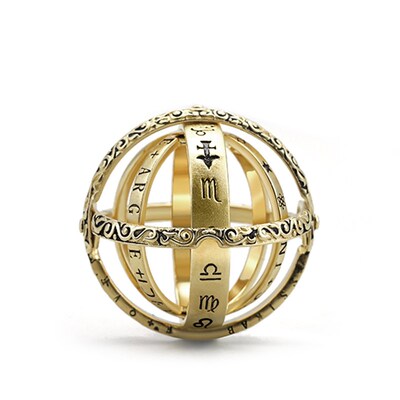 Vintage Astronomical Ball Rings For Women Men Creative Compl