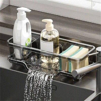 Sink Drain Rack Sponge Holder Kitchen Storage Organiser