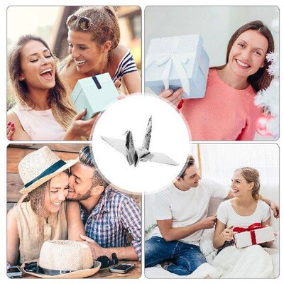 100 Pcs Single-sided Pearlescent Origami Handicraft Paper