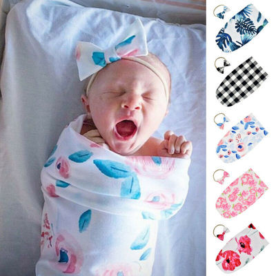Newborn Baby Swaddle Wrap Blanket Sleeping Bag Sleep Headban