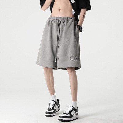 orts Mens Summer New Letter Steel Printed All-match Casual