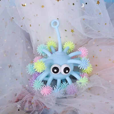 New Funny Cartoon Hedgehog Glow Flash Ball Fidget Toy Decomp