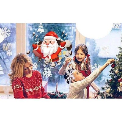 Window Clings Removable Glass Wall Decals Wonderland Xmas