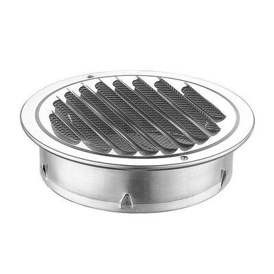 K1MF Stainless Steel Exterior Wall Air Vent Grille Round