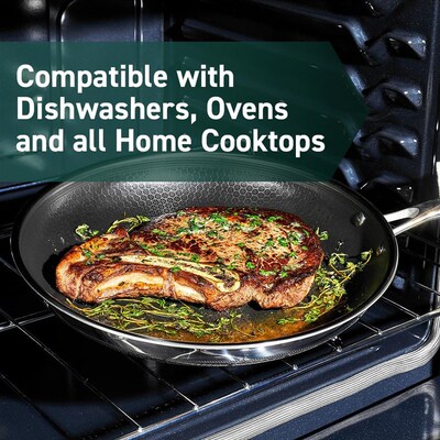 Frying Pans Pan Hybrid Honeycomb Nonstick Stainless Steel