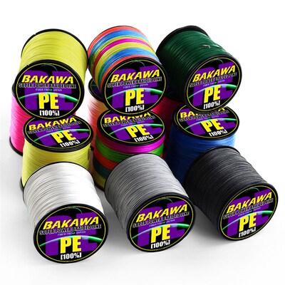 BAKAWA 300M Peche 4 Strand  Braided Fishing Carp Cord PESpin