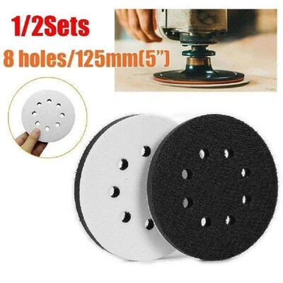 1/2Sets Backing Plate Sponge Interface Pad Hook Loop 8