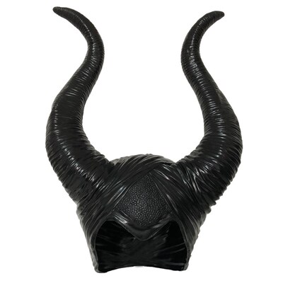 Maleficent Horns Cosplay Mask Headgear Black Queen Helmet