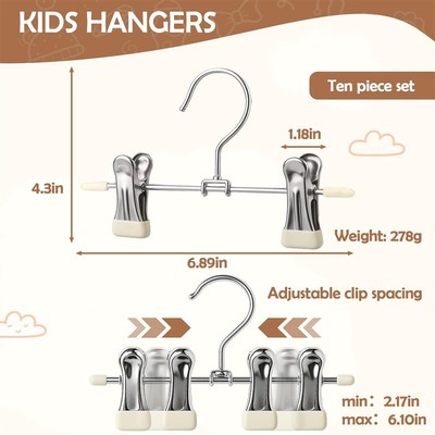 10 piece set of baby clothes hanger Childrens pants rack