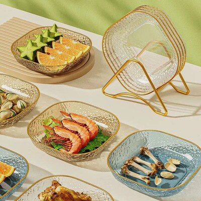 Kitchen Fruit Table Plate Dinnerware Light Luxury Household