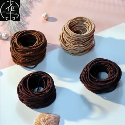 50/100PCS New Color Nylon Elastic Hair Tie 5CM Rubber Band f
