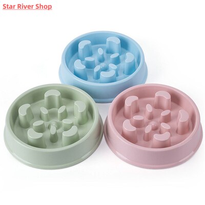 Pet Slow Eating Dog Bowl Slow Feeder Dog Food Bowl Hard Plas
