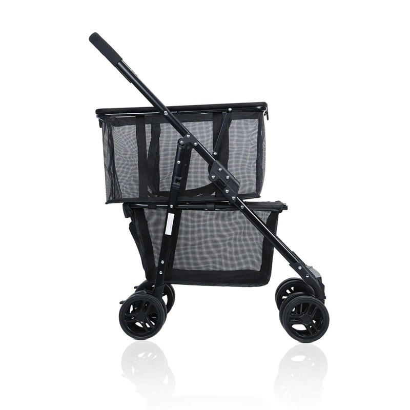 Shopping Cart, Collapsible Utility Trolley Cart, Detachable