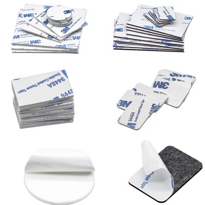 10-100pcs 3M Strong Pad Mounting Tape Double Sided Adhesive