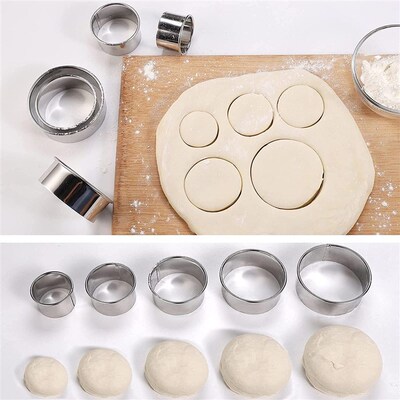 Biscuit Cookie Cutter Metal Ring Baking Molds Muffins Dough