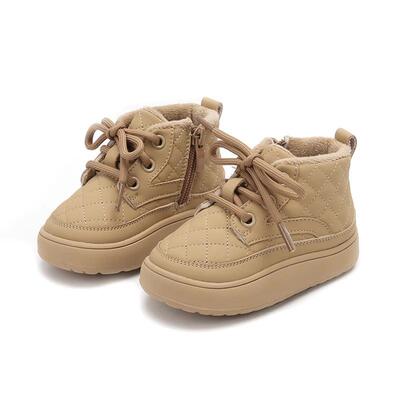 Boys Booties Soft-soled Toddler Shoes Baby Shoes Fleece-lin