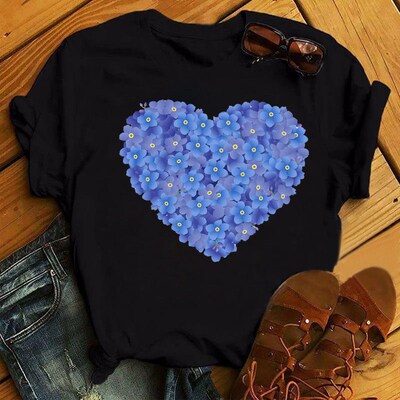 New oil paint love notes womens ops womens casual fashion