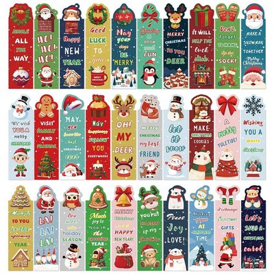 30pcs Retro plant flower bookmark Reading pages Annotated bo