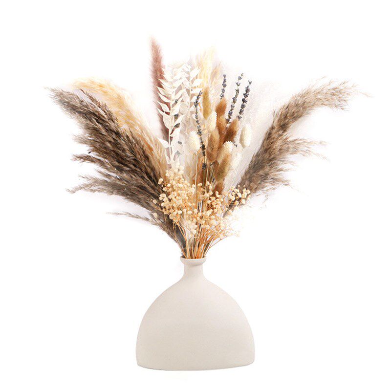 Reed Grass Dried Flowers Wedding Preserved Bouquet Diy Home