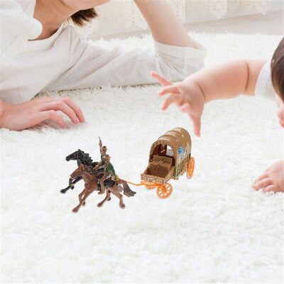 Carriage Miniture Decoration Cowboy Culture Toys Crafts