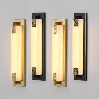 户外防水壁灯新中式客厅卧室仿云石灯室外阳台别墅入户不锈钢壁灯