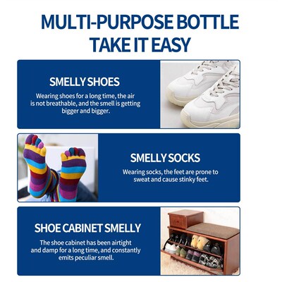South Moon Shoe and Sock Deodorizing Spray - Cleans, Elimina