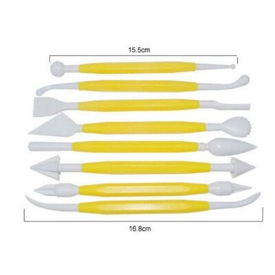 8pcs/Lot 16 Decorating Tool Patterns Fondant Cake Decorating
