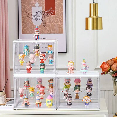 Three Layer Acrylic Display Rack Transparent Ladder Handmade
