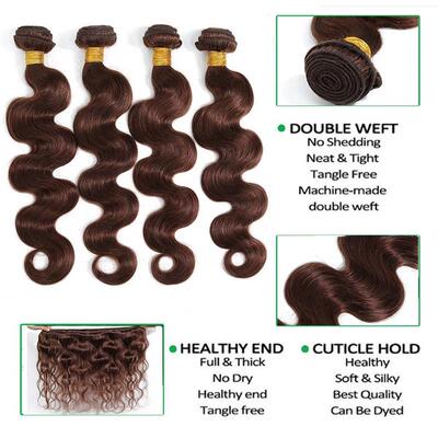 Body Wave Bundles Human Hair With Closure Brazilian Weave Bu