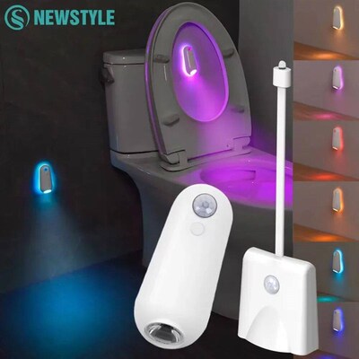 Colorful Toilet Projection Night Light Led Footlights Sensor
