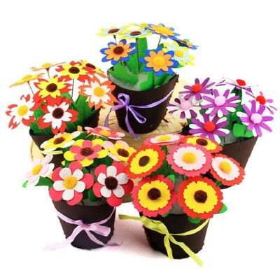 Flower Pot Crafts Toys for Children Kids DIY Potted Plant Ki