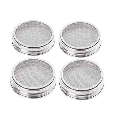4Pcs/Set+70mm/86mm+Seed+Sprouting+Lid+Stainless+Steel+Mesh