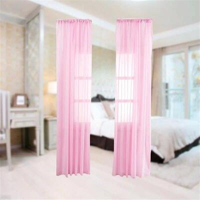 Window Curtain Screening Linen Light Filtering Curtains