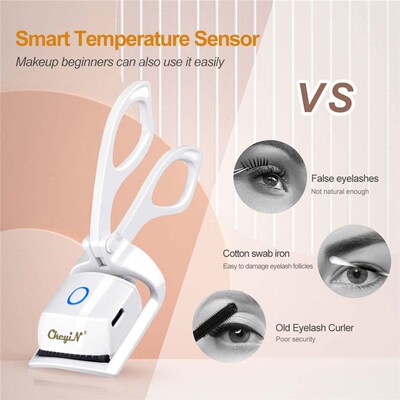 Electric Heated Eyelash Curler Long Lasting Lifting Eyelashe