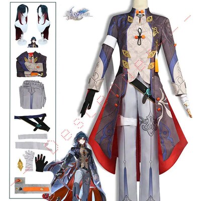 Blade Cosplay Honkai Star Rail Costume Wig Game Uniform Earr