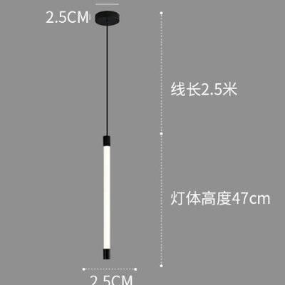 北欧设计师样板房卧室床头柜灯吧台岛台前台长筒楼梯简约吊线吊灯