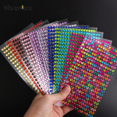 3mm4mm5mm6mm Resin Personality Rhinestone Crystal Car Decal