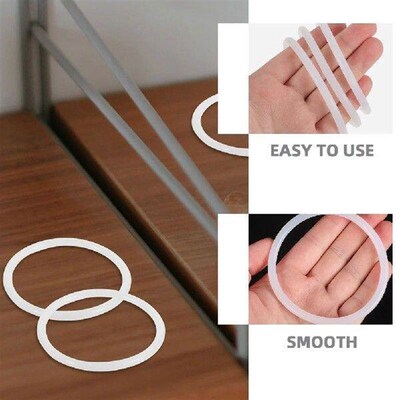 3 Pcs Crystal Bowl Washer Rubber Rings for Singing Band