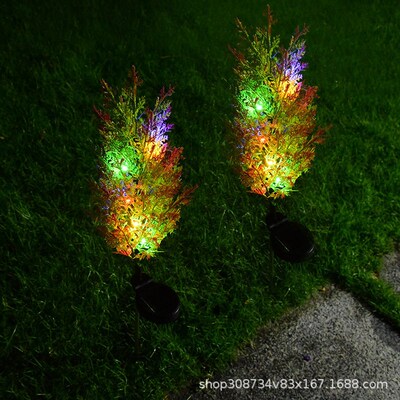 Solar Pine And Cypress Christmas ree Waterproof Atmosphere D