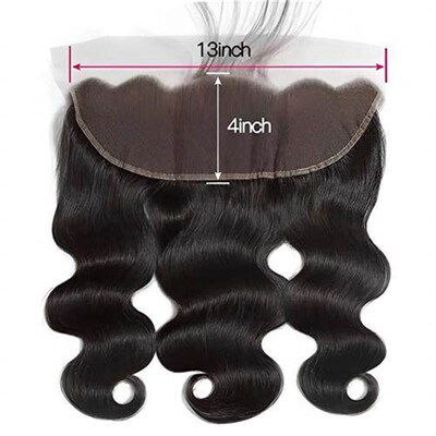 13x4 Lace Frontal Closure Only Body Wave HD Transparent Lace