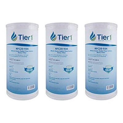 Tier1 25 Micron 10 Inch x 4.5 Inch  3-Pack Whole House R