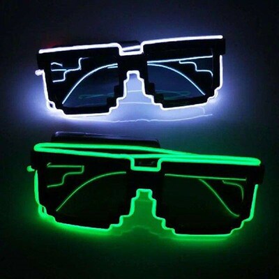 Cosplay Decorations Halloween Eyeglass Bar Supplies Glowing