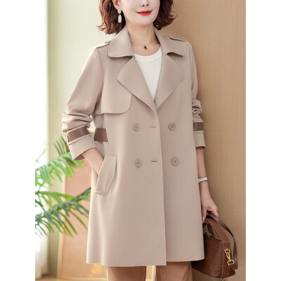 Fashionable Mothers Windbreaker Womens Mid-length 2025 Kor