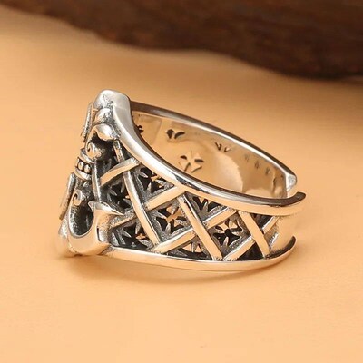 Mens Vintage Opening Punk Wind Anchor Personality Mechanica