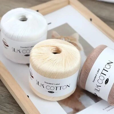 Silk Lace Cotton Milk Crochet Yarn Baby Hand-Knitted Warm So