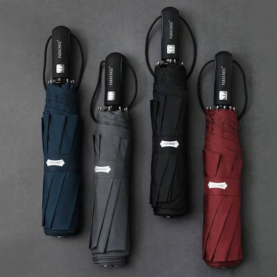 Parachase Large Rain Umbrella for Men 120cm Big Folding Auto