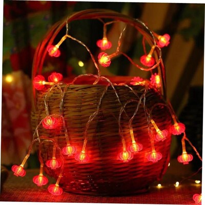 christmas decoration??tree LED red lanterns ambiance light